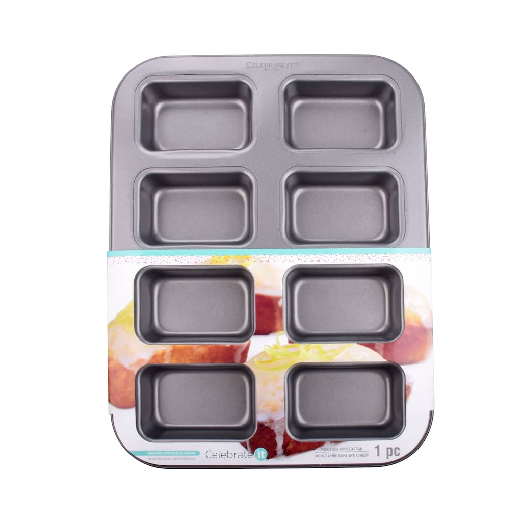 Non Stick Mini Loaf Pan By Celebrate It Michaels non-stick-mini-loaf-pan-by-celebrate-it-michaels
